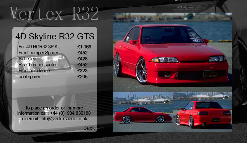 Skyline R32 GTS 4D Vertex Kit